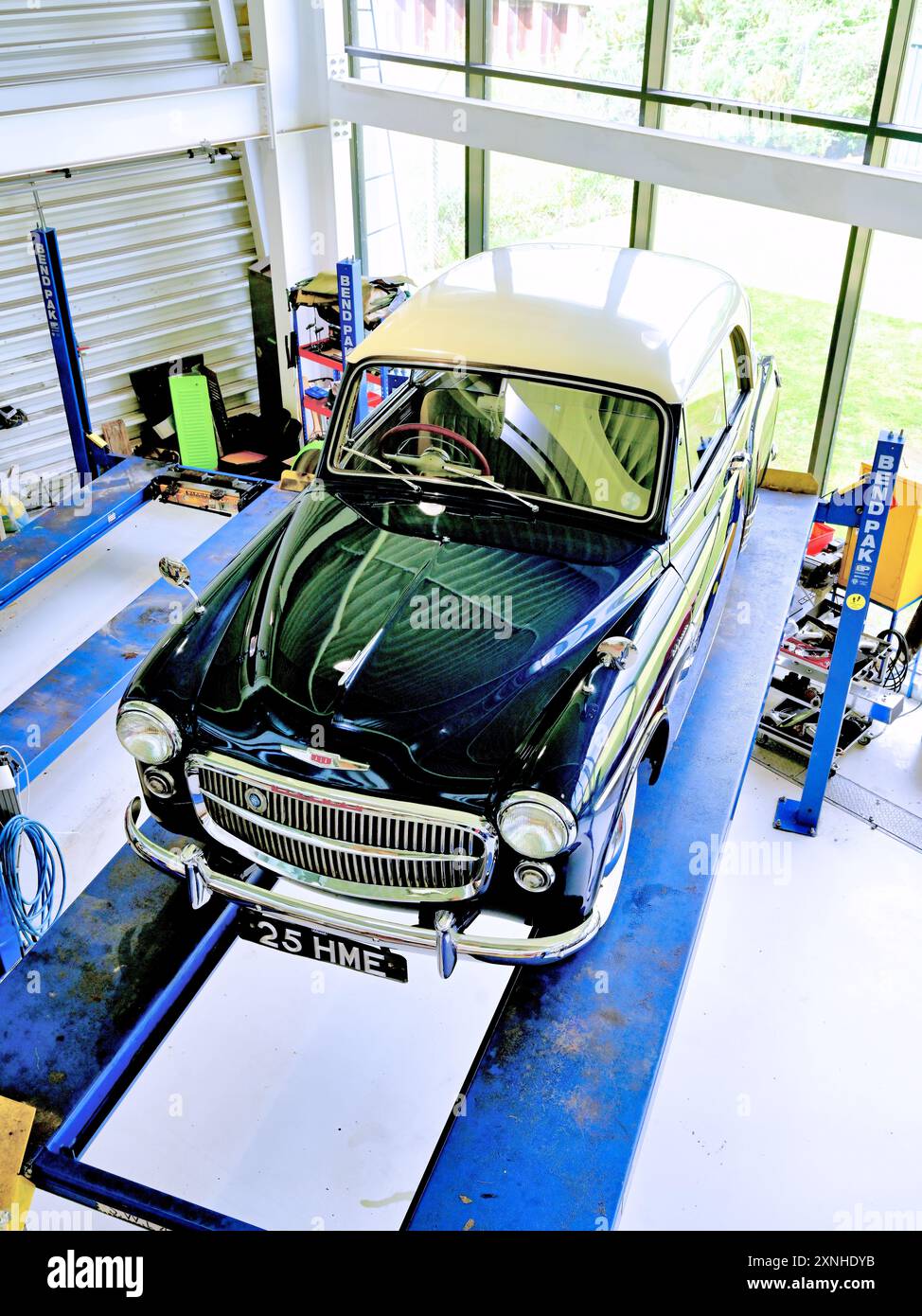 British Motor Museum Gaydon a beautiful 1950s blue Hillman Minx ...