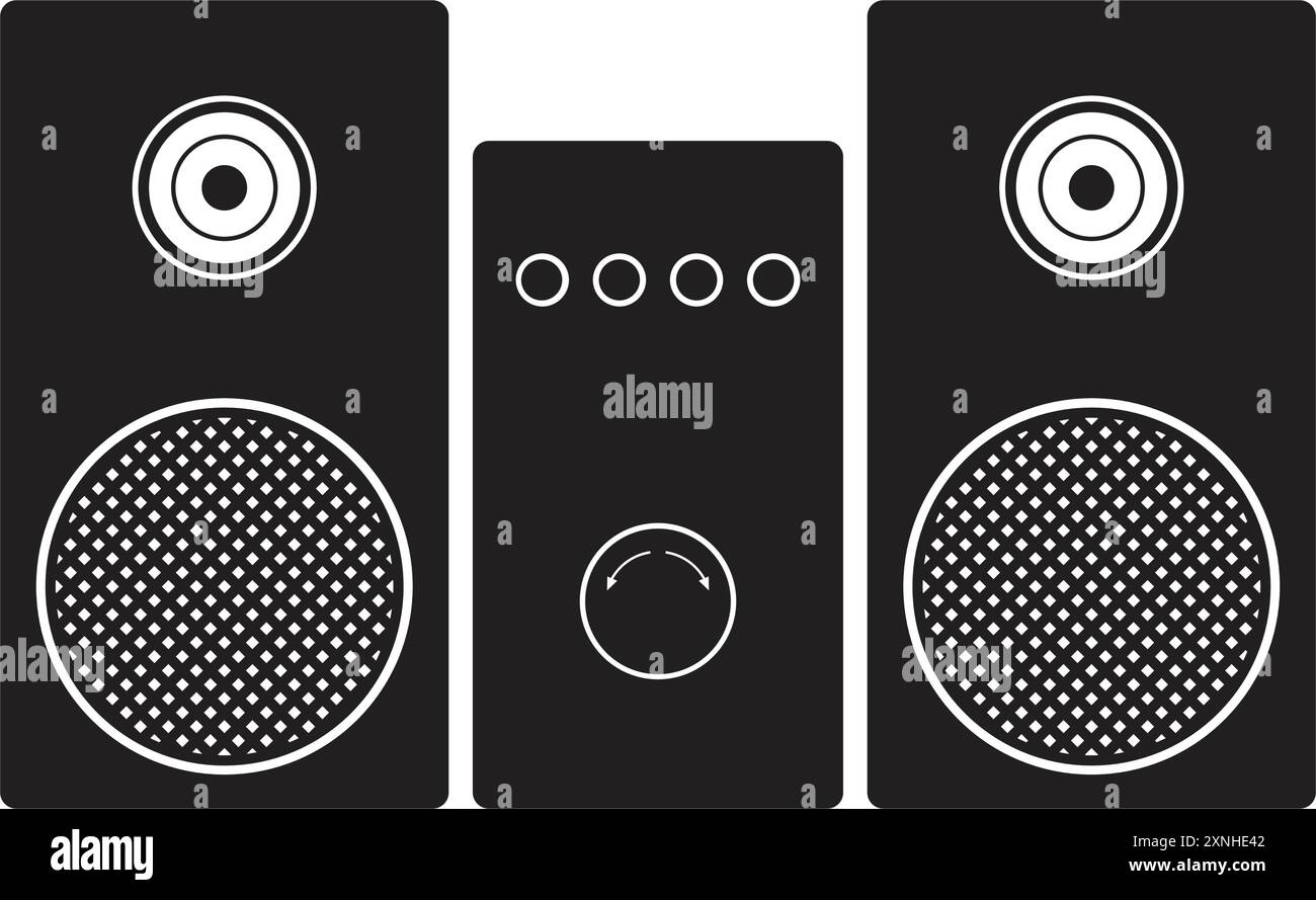 sound system icon illustration design Stock Vector Image & Art - Alamy