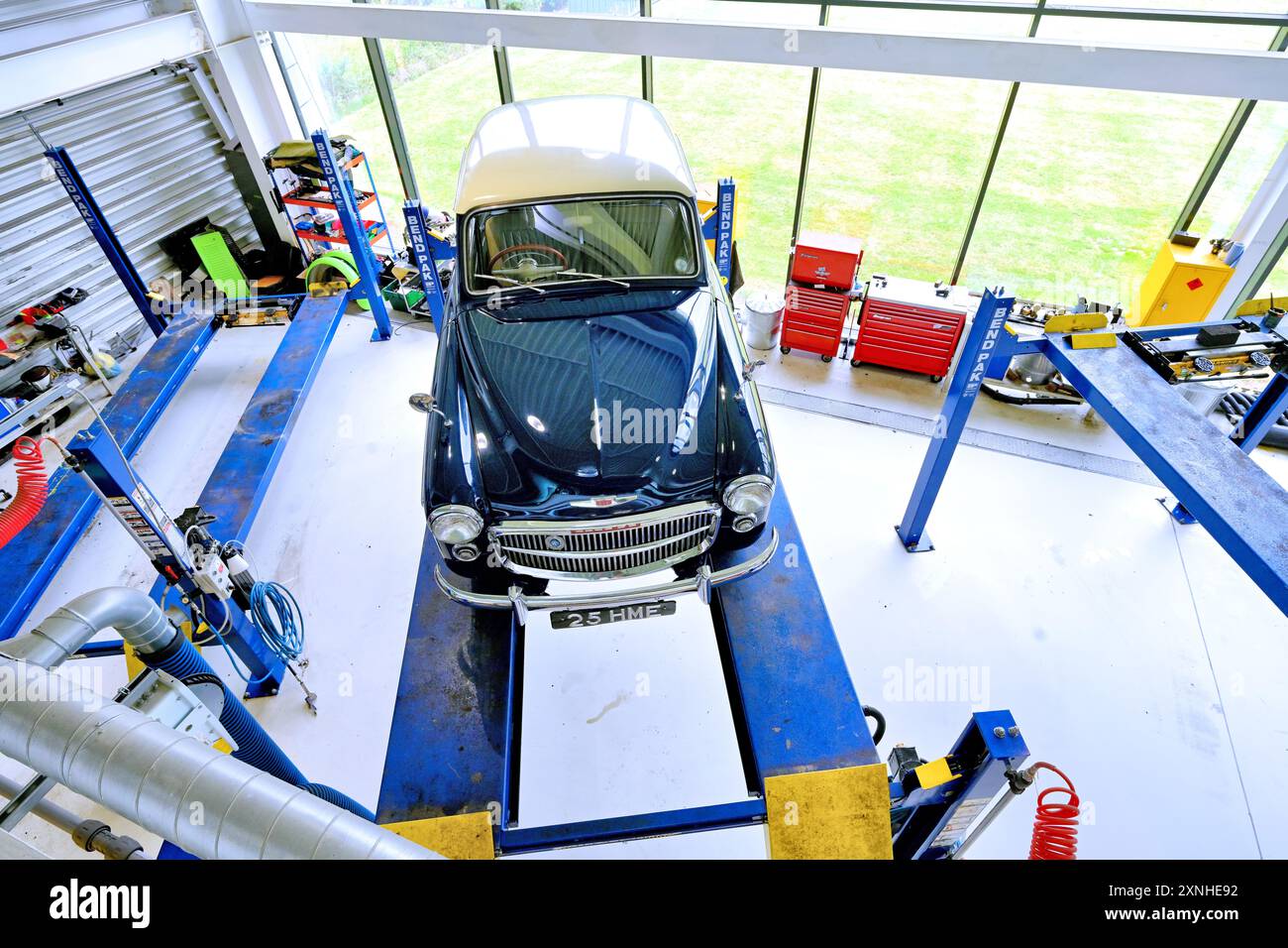 British Motor Museum Gaydon a beautiful 1950s blue Hillman Minx ...