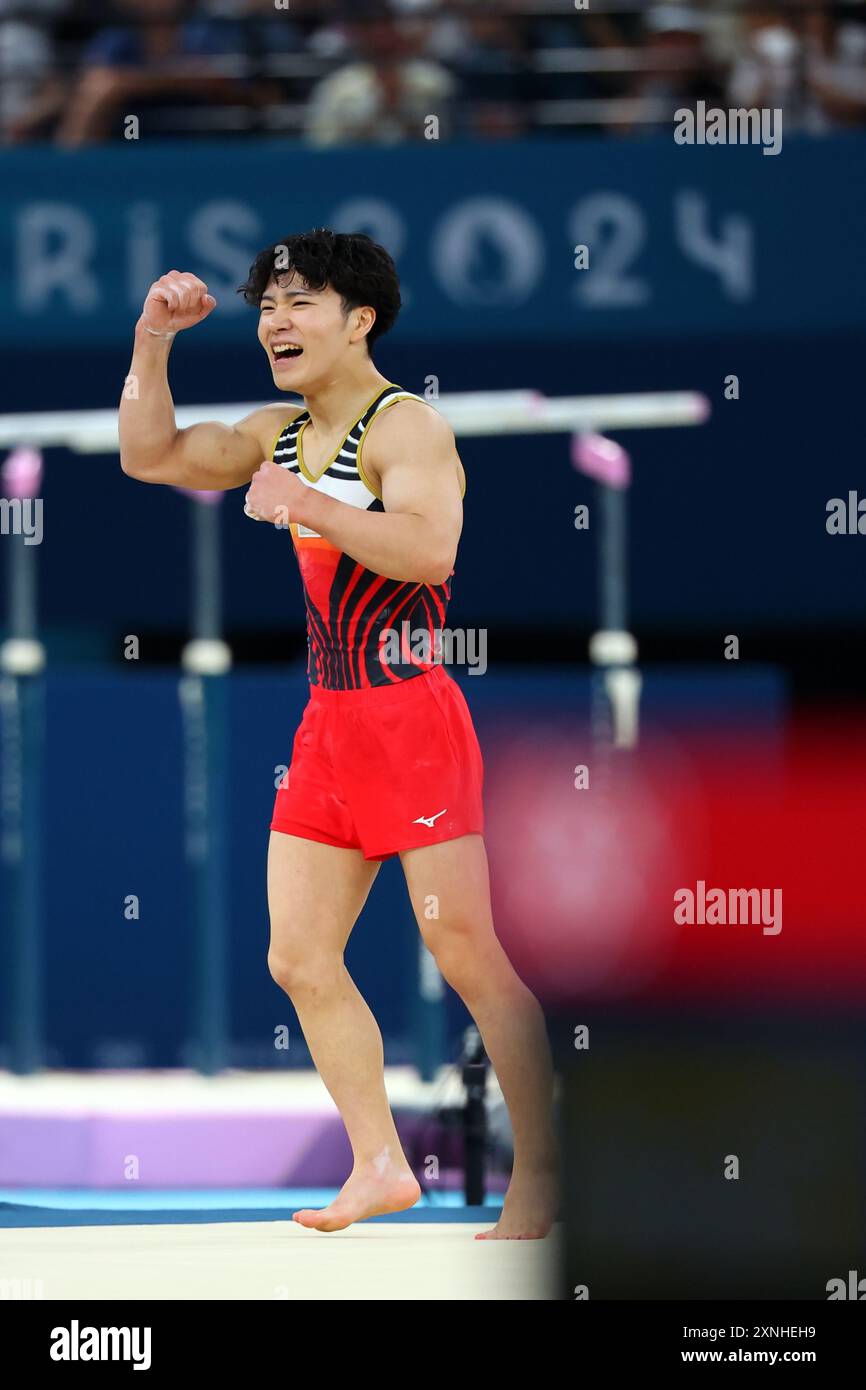 Paris, France. 31st July, 2024. Shinnosuke Oka (JPN) Gymnastics ...