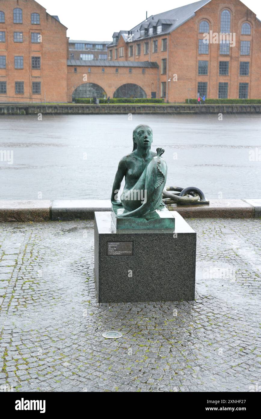 Royal Danish Library with the black diamond building in Copenhagen ...