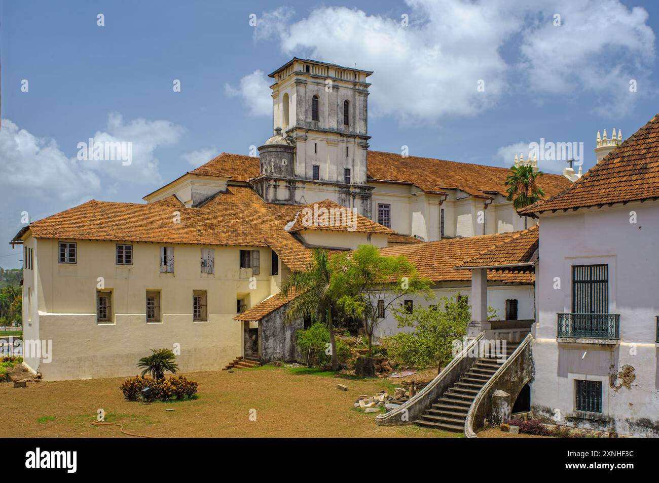 06 09 2009 Vintage Old view of the beautiful Portuguese era colonial ...