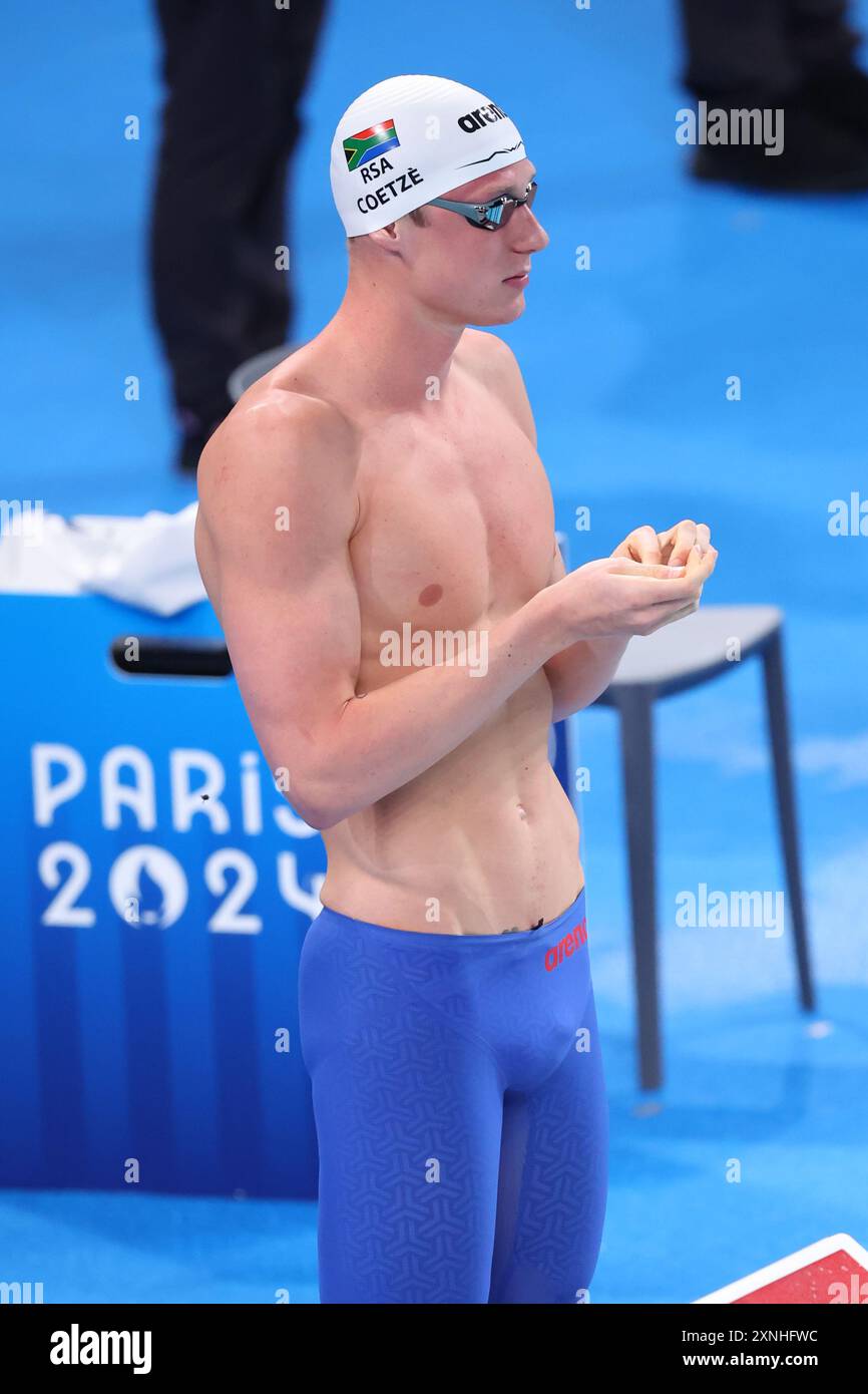 Nanterre, France. 31st July, 2024. COETZE Pieter (RSA) Swimming : Men's ...
