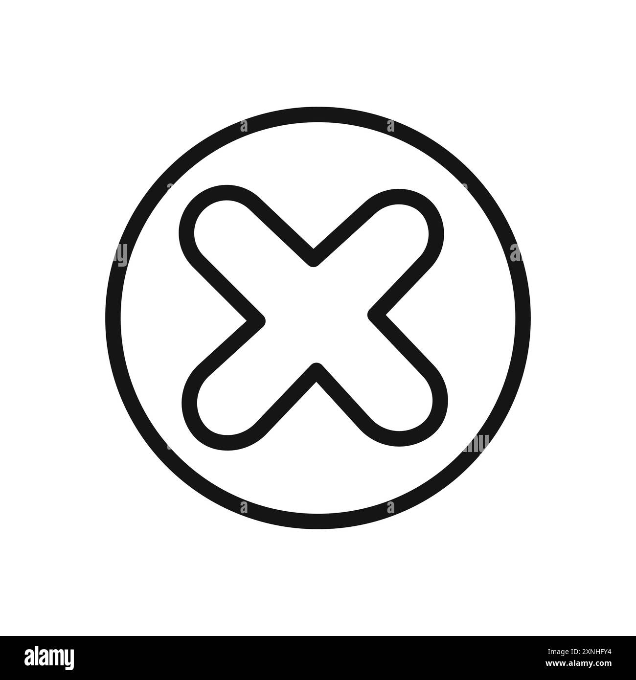 Cancel event icon linear vector graphics sign or symbol set for web app ui Stock Vector Image ...