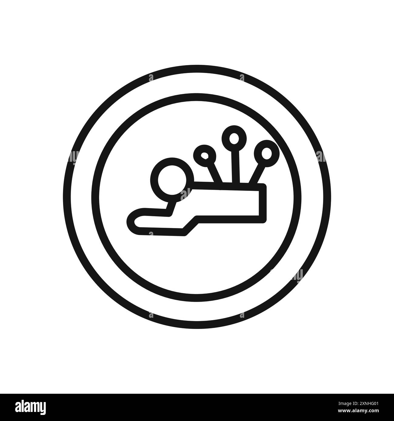 Acupuncture therapy icon linear vector graphics sign or symbol set for web app ui Stock Vector ...