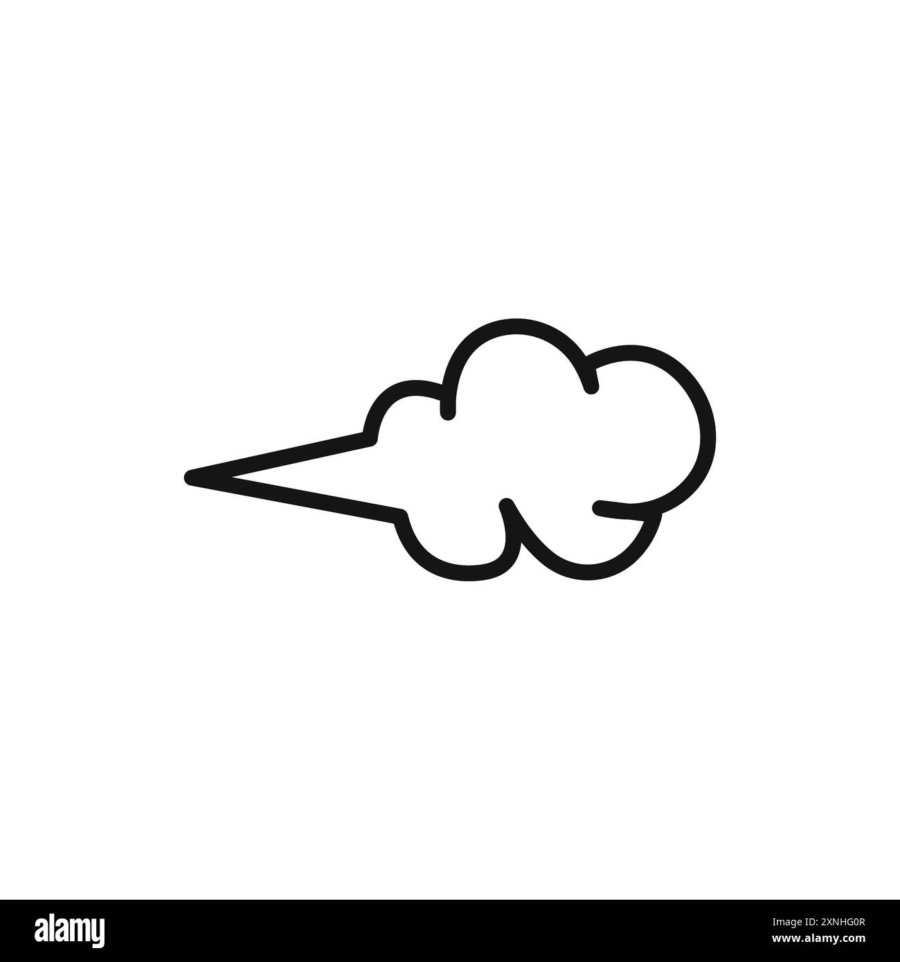 Air spray cloud icon linear vector graphics sign or symbol set for web app ui Stock Vector Image ...