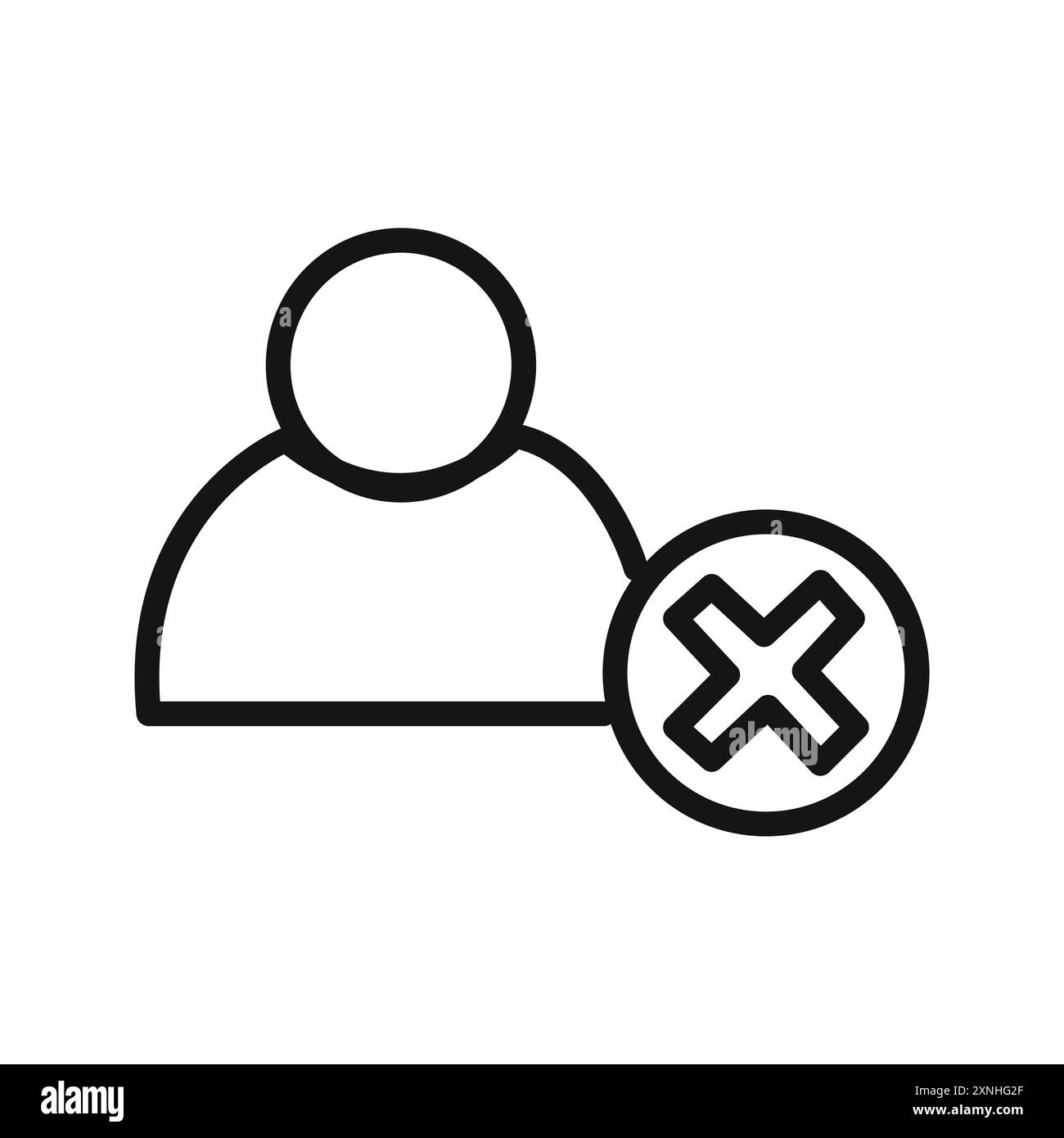 Fake account icon linear vector graphics sign or symbol set for web app ui Stock Vector Image ...