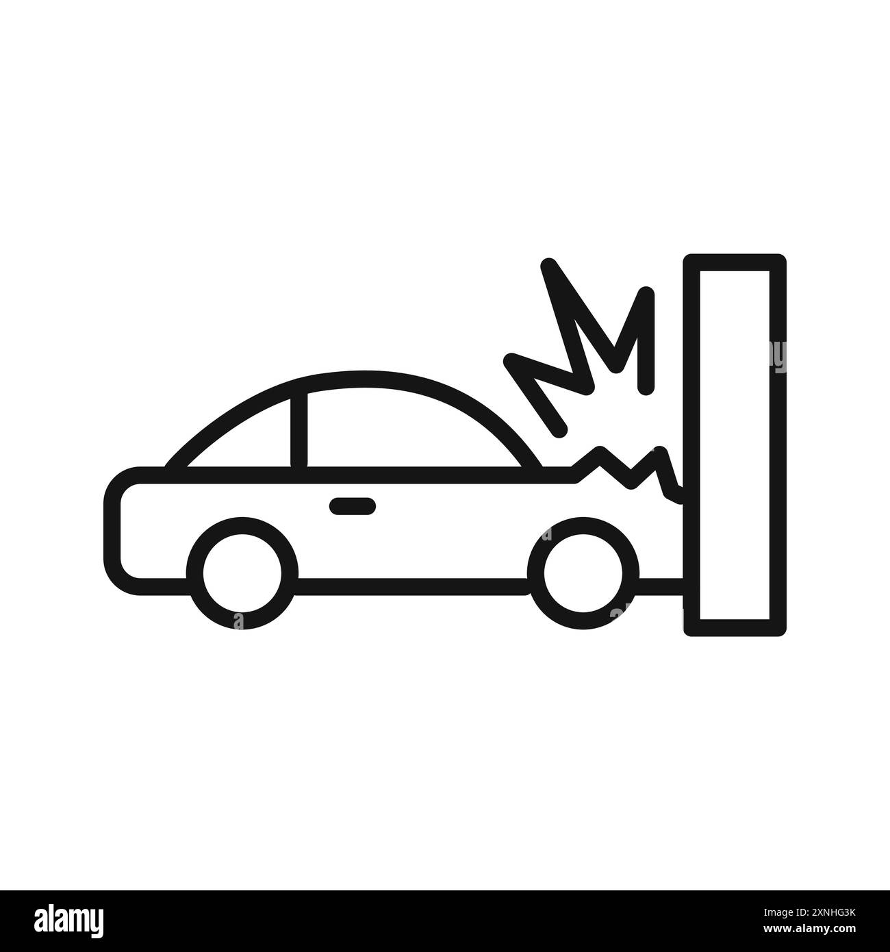 car Accident icon linear vector graphics sign or symbol set for web app ui Stock Vector Image ...