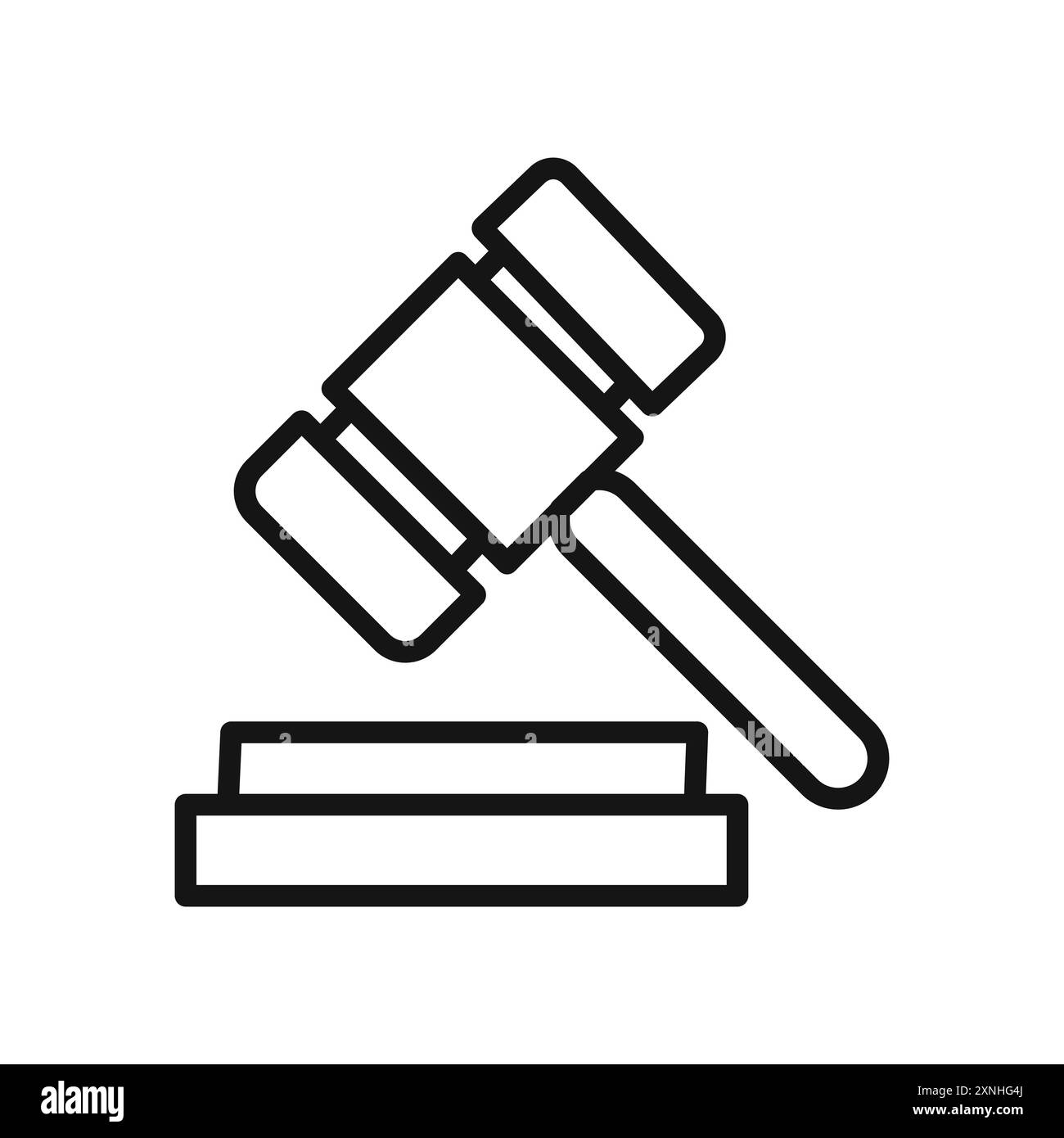 Court judgement icon linear vector graphics sign or symbol set for web ...