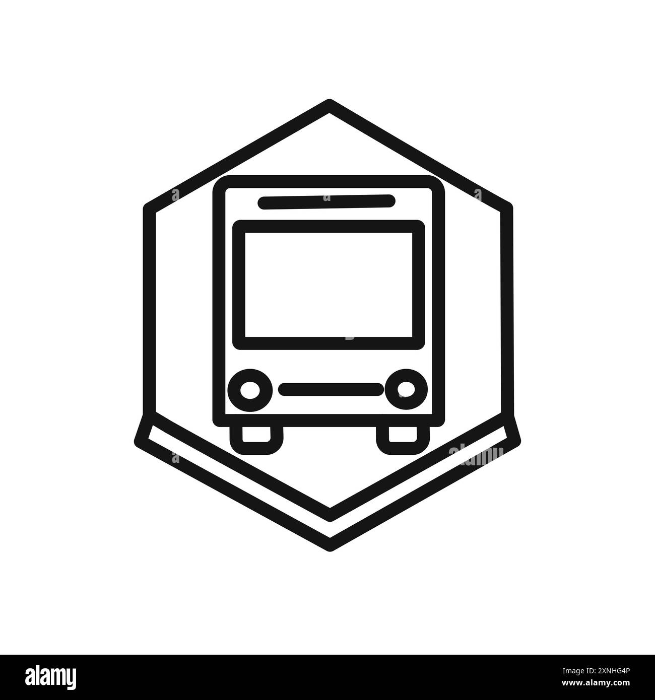 Bus Ticket icon linear vector graphics sign or symbol set for web app ui Stock Vector Image ...