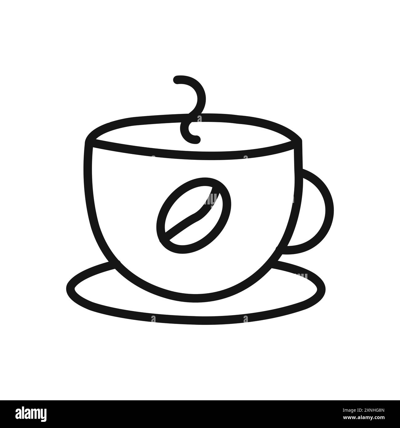 coffeine free icon linear vector graphics sign or symbol set for web ...