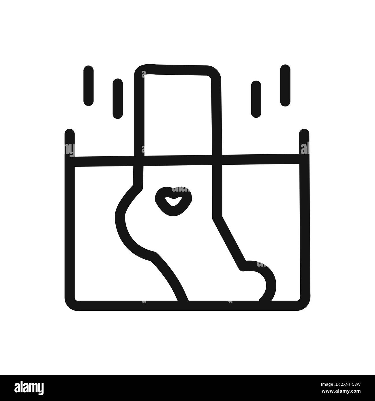 Foot Soak icon linear vector graphics sign or symbol set for web app ui ...