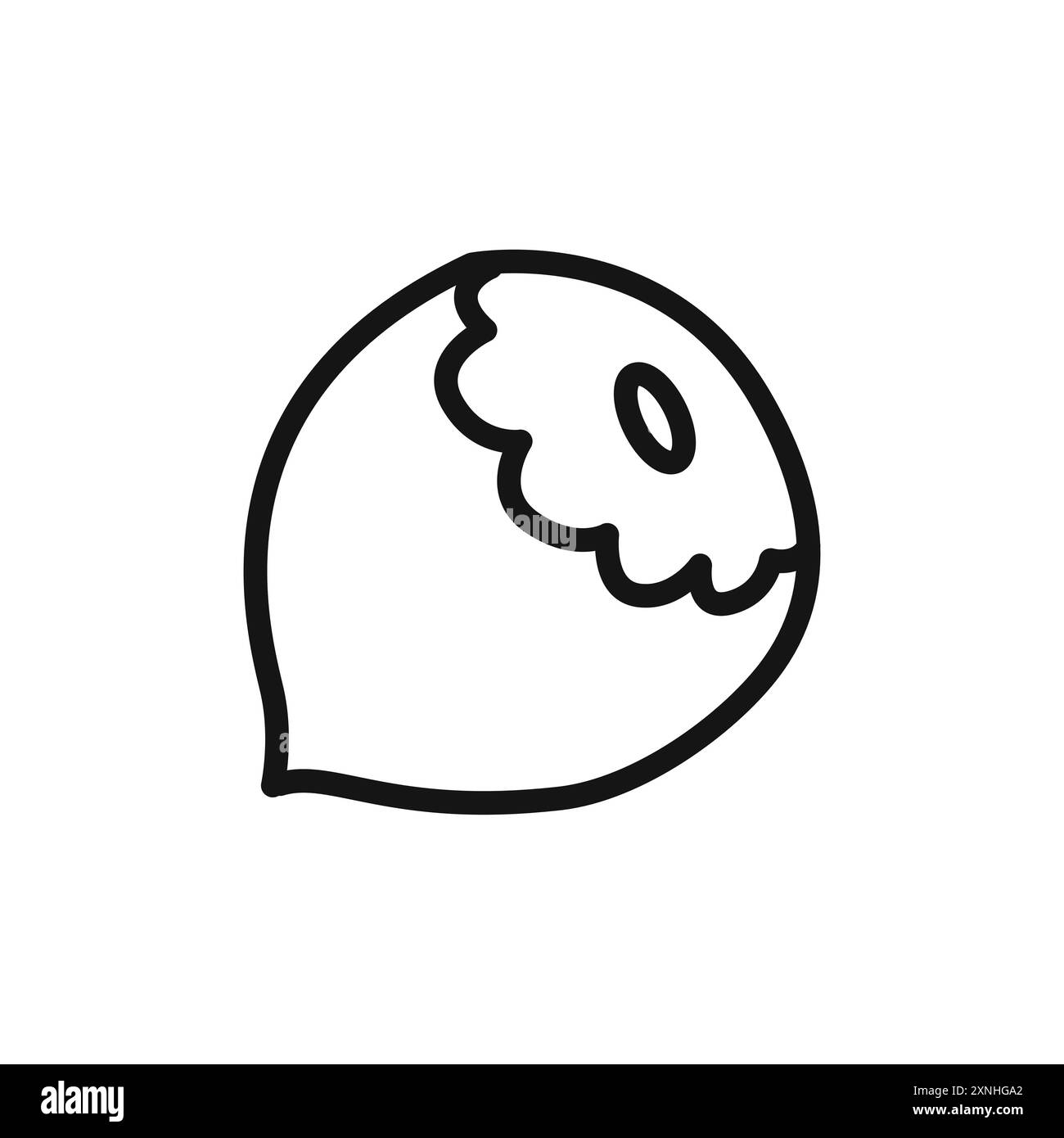 Hazelnut icon linear vector graphics sign or symbol set for web app ui Stock Vector Image & Art ...