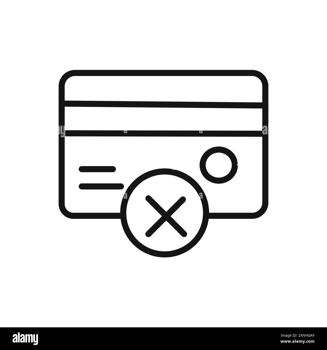 Payment cancel icon linear vector graphics sign or symbol set for web app ui Stock Vector Image ...