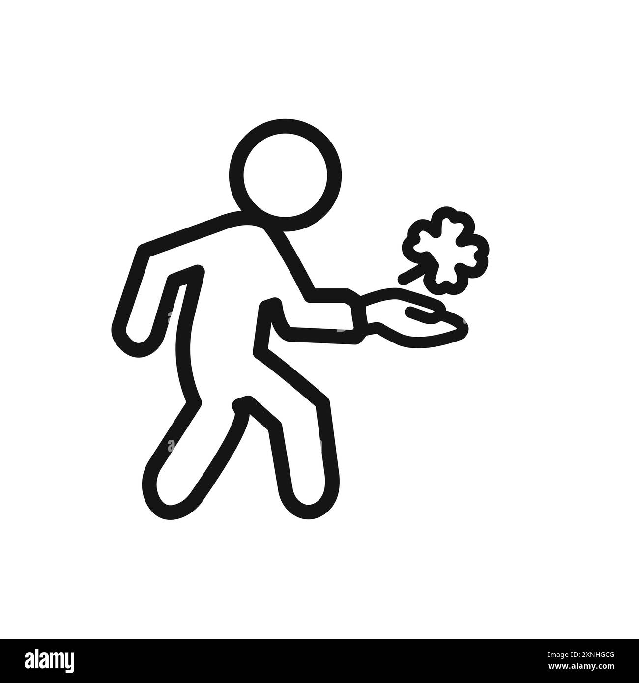 Men luck icon linear vector graphics sign or symbol set for web app ui Stock Vector Image & Art ...