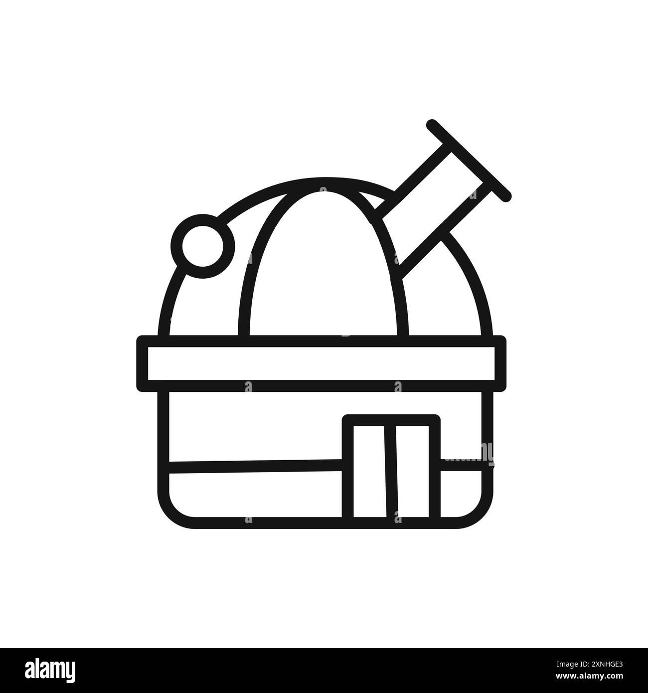 Space observatory icon linear vector graphics sign or symbol set for web app ui Stock Vector ...