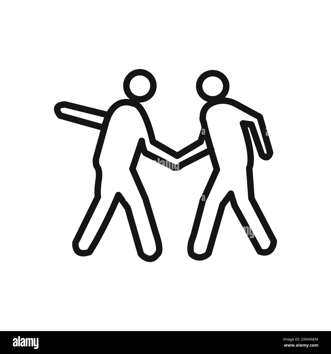 Respectfulness icon linear vector graphics sign or symbol set for web ...