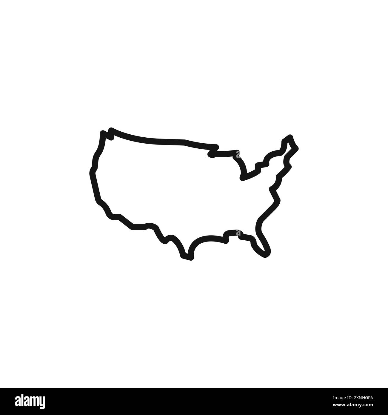 USA Map icon linear vector graphics sign or symbol set for web app ui Stock Vector Image & Art ...