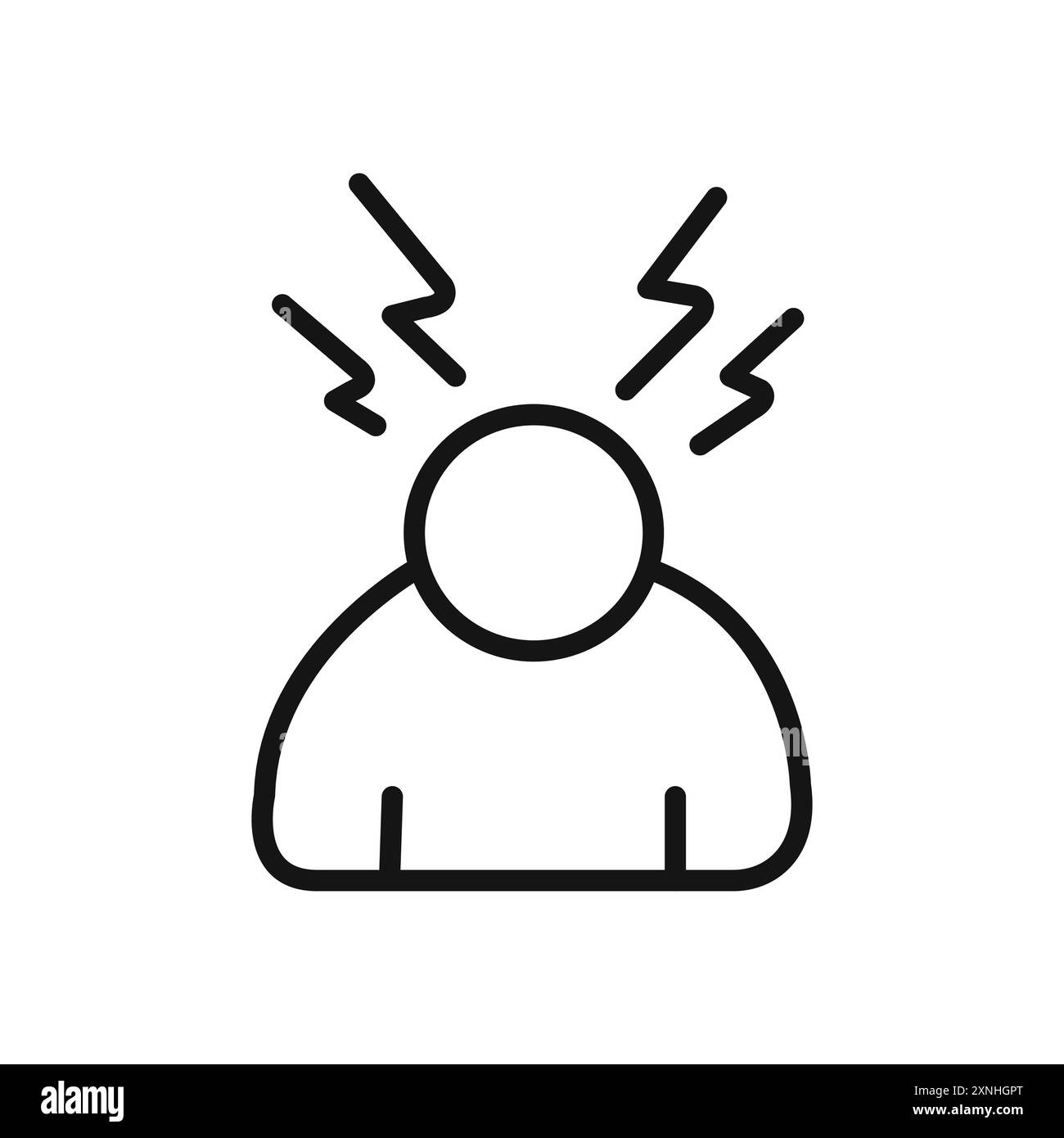 Stress icon linear vector graphics sign or symbol set for web app ui Stock Vector Image & Art ...