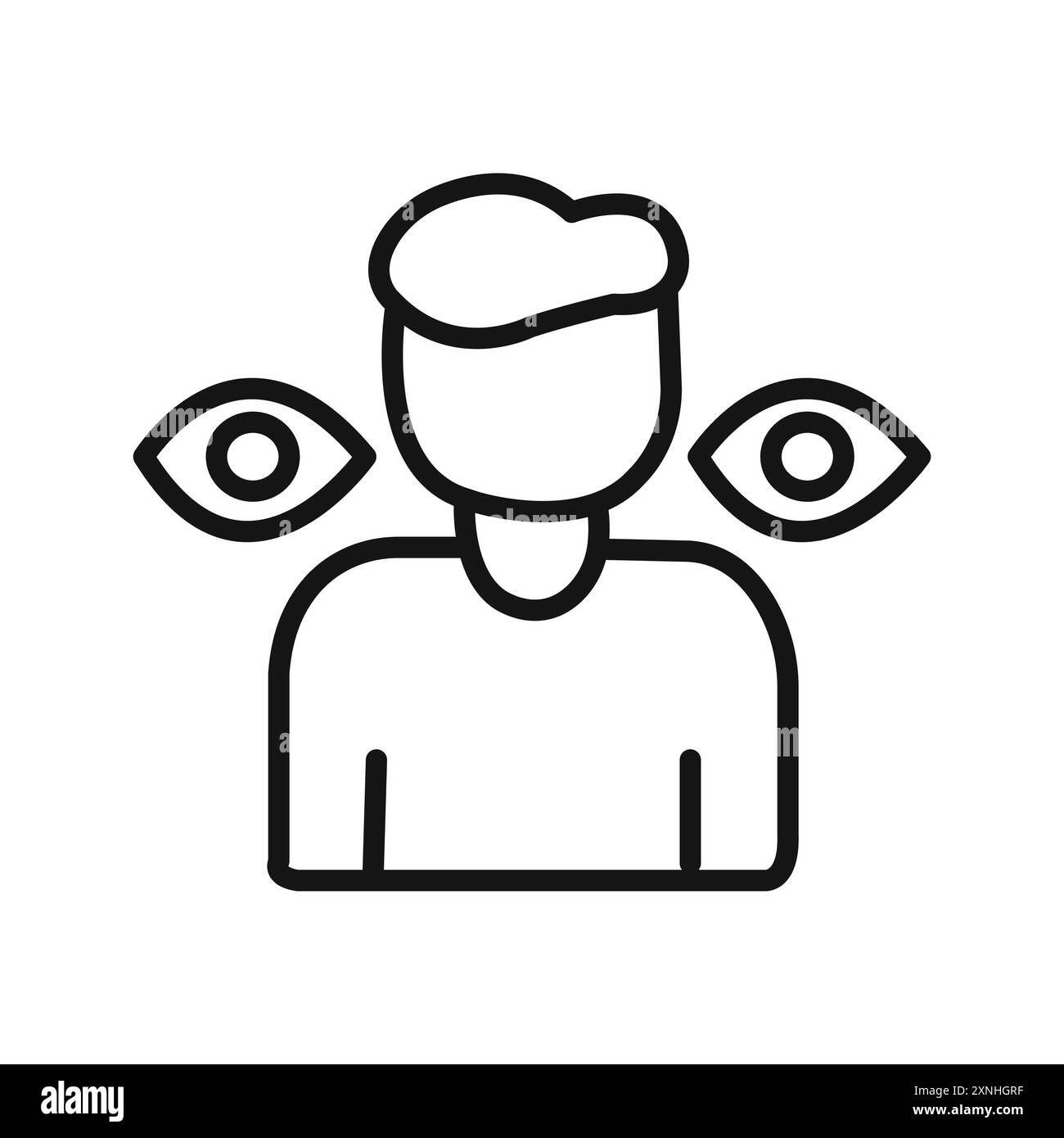 Paranoia icon linear vector graphics sign or symbol set for web app ui Stock Vector Image & Art ...