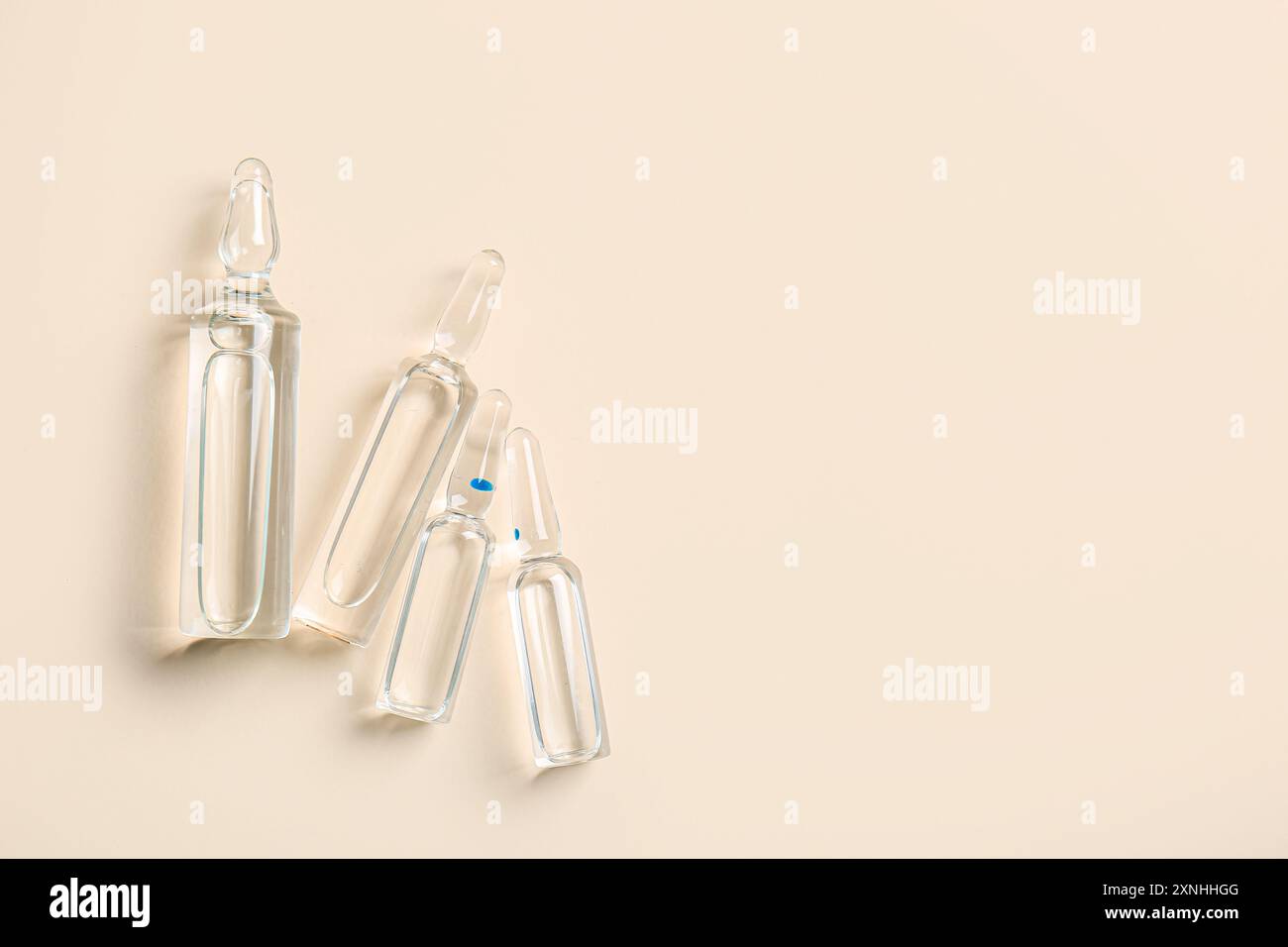 Medical ampules on white background Stock Photo - Alamy