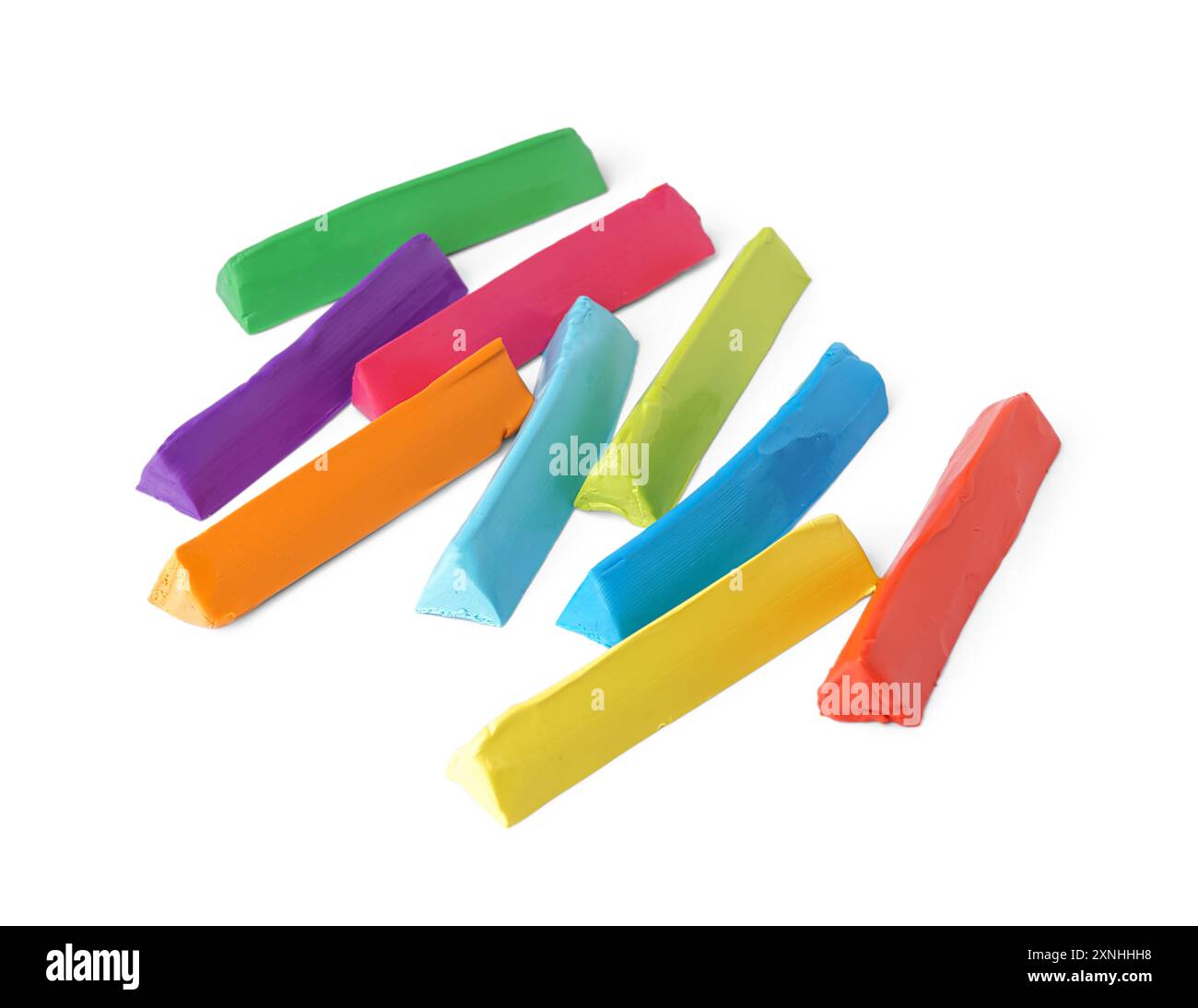 Set of colorful play dough on white background Stock Photo - Alamy