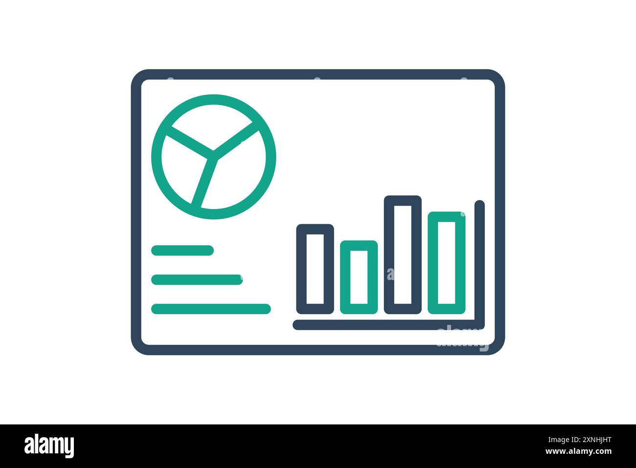 Dashboard icon. icon related to overview. line icon style. data analytics elements vector ...