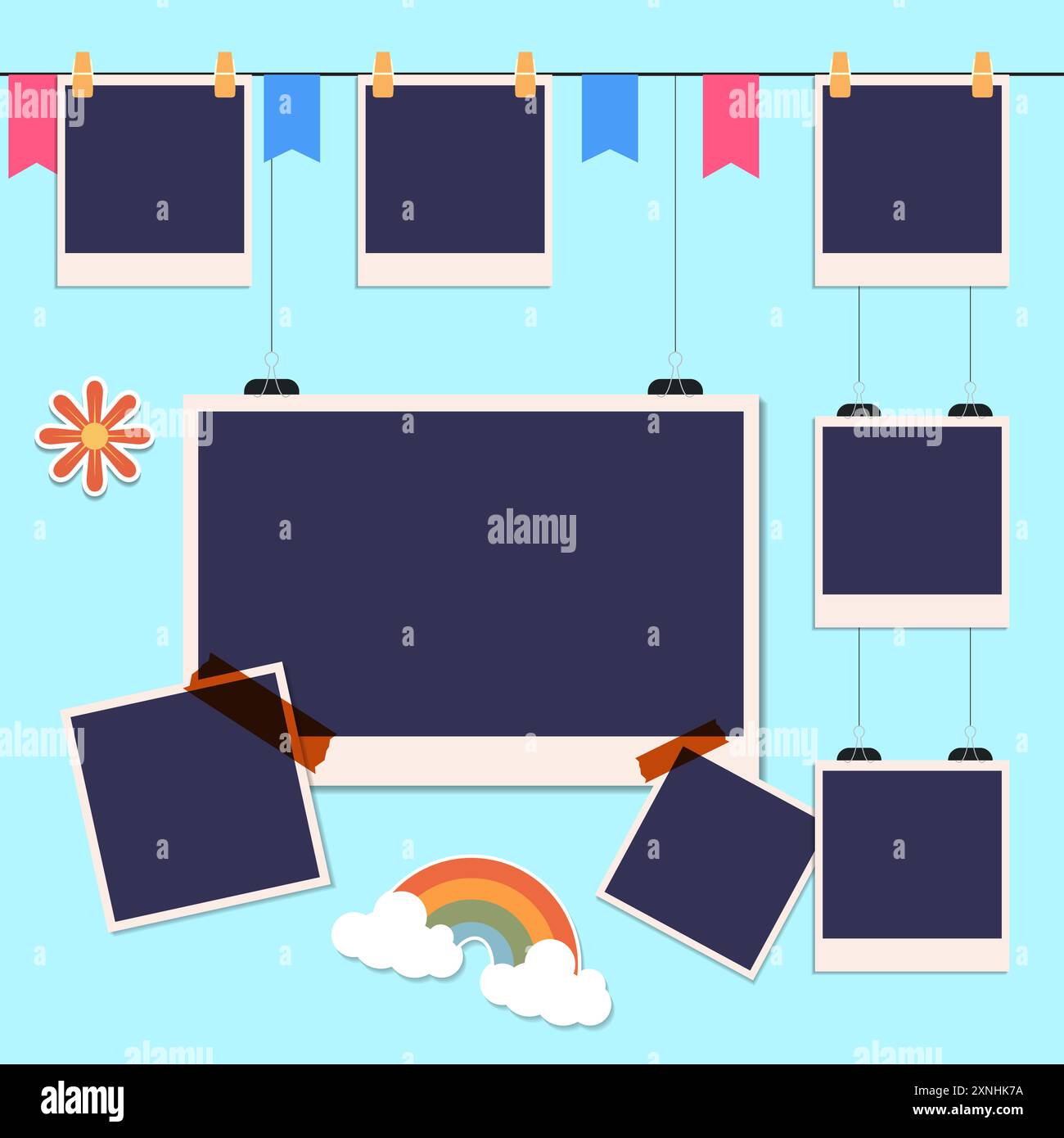 Frame photo collage Stock Vector Images - Alamy