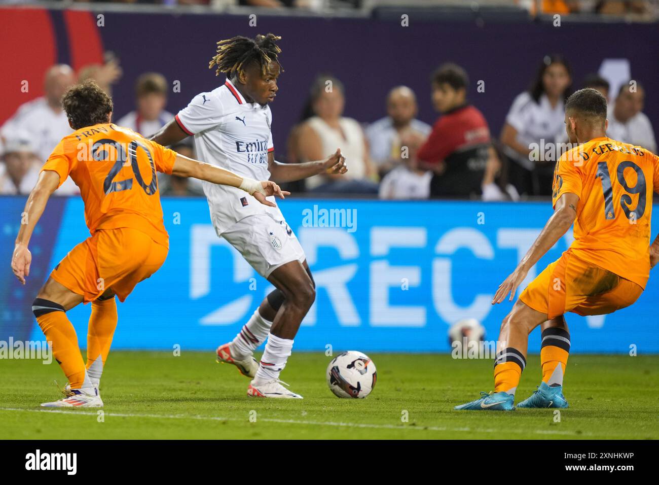 AC Milan forward Samuel Chukwueze avoids two Real Madrid players ...