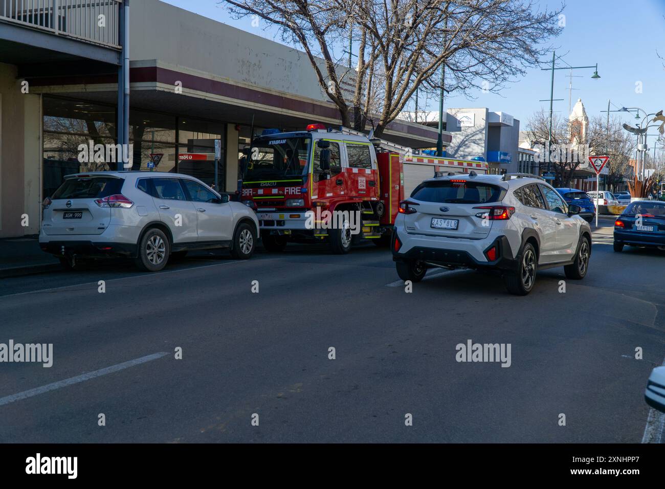 Kyabram, Victoria, Australia, 1st August 2024; The CFA volunteers and ...
