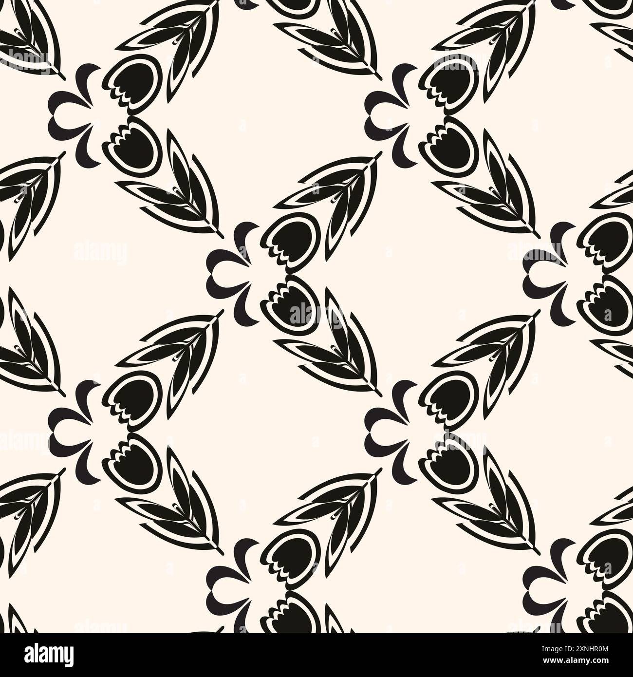 Cream floral pattern hi-res stock photography and images - Alamy