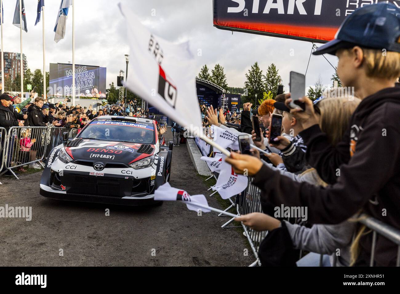 69 ROVANPERA Kalle, HALTTUNEN Jonne, Toyota GR Yaris Rally1, action ...