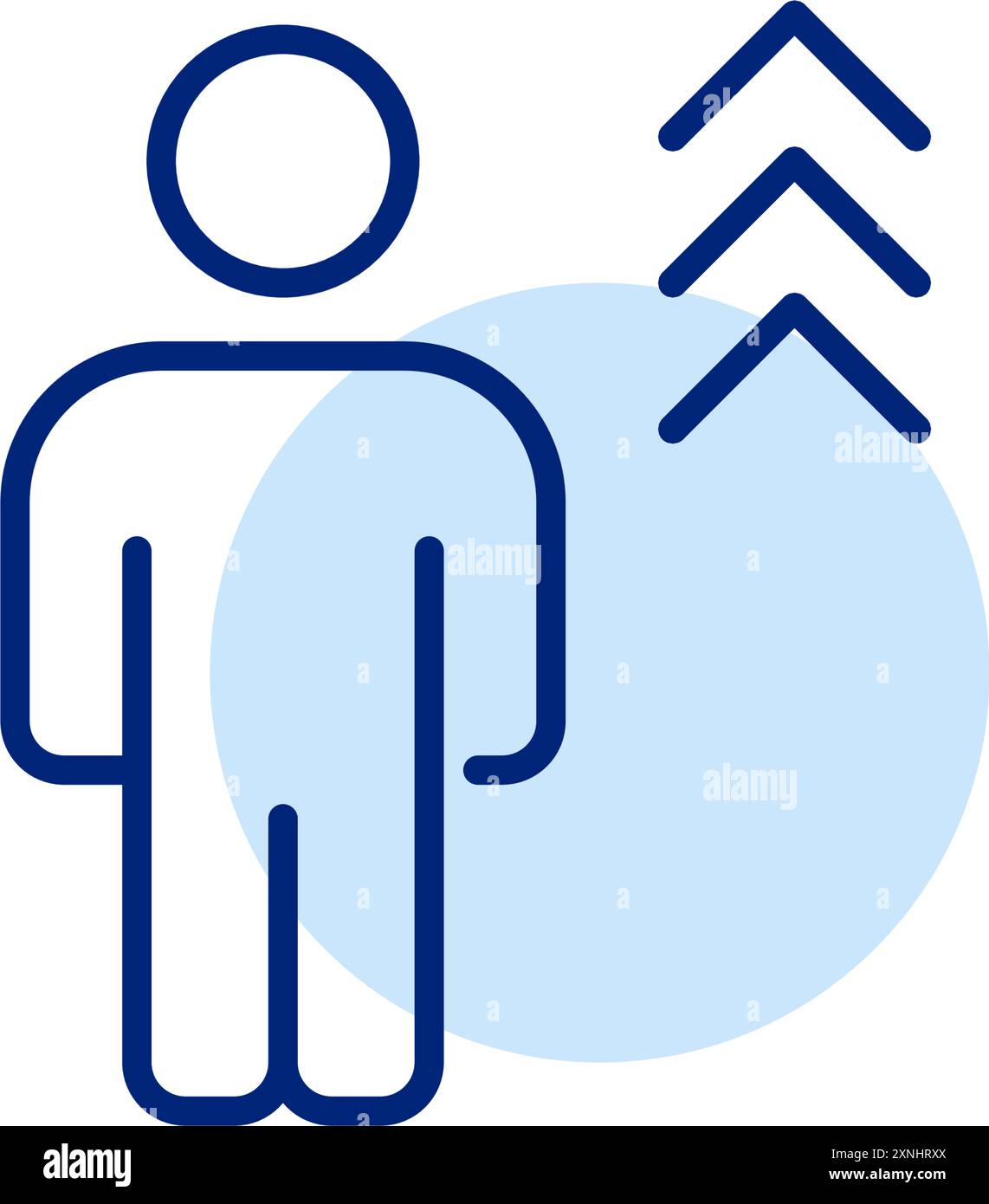Standing person with arrows pointing up. Motivation and inspiration for ...