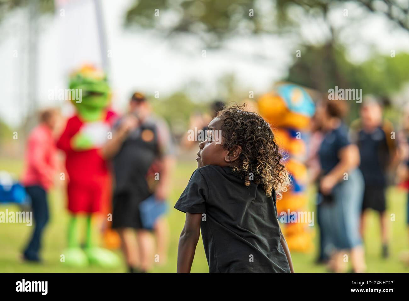 Darwin, Australia - 27 July 2024: an Australian Aboriginal child ...