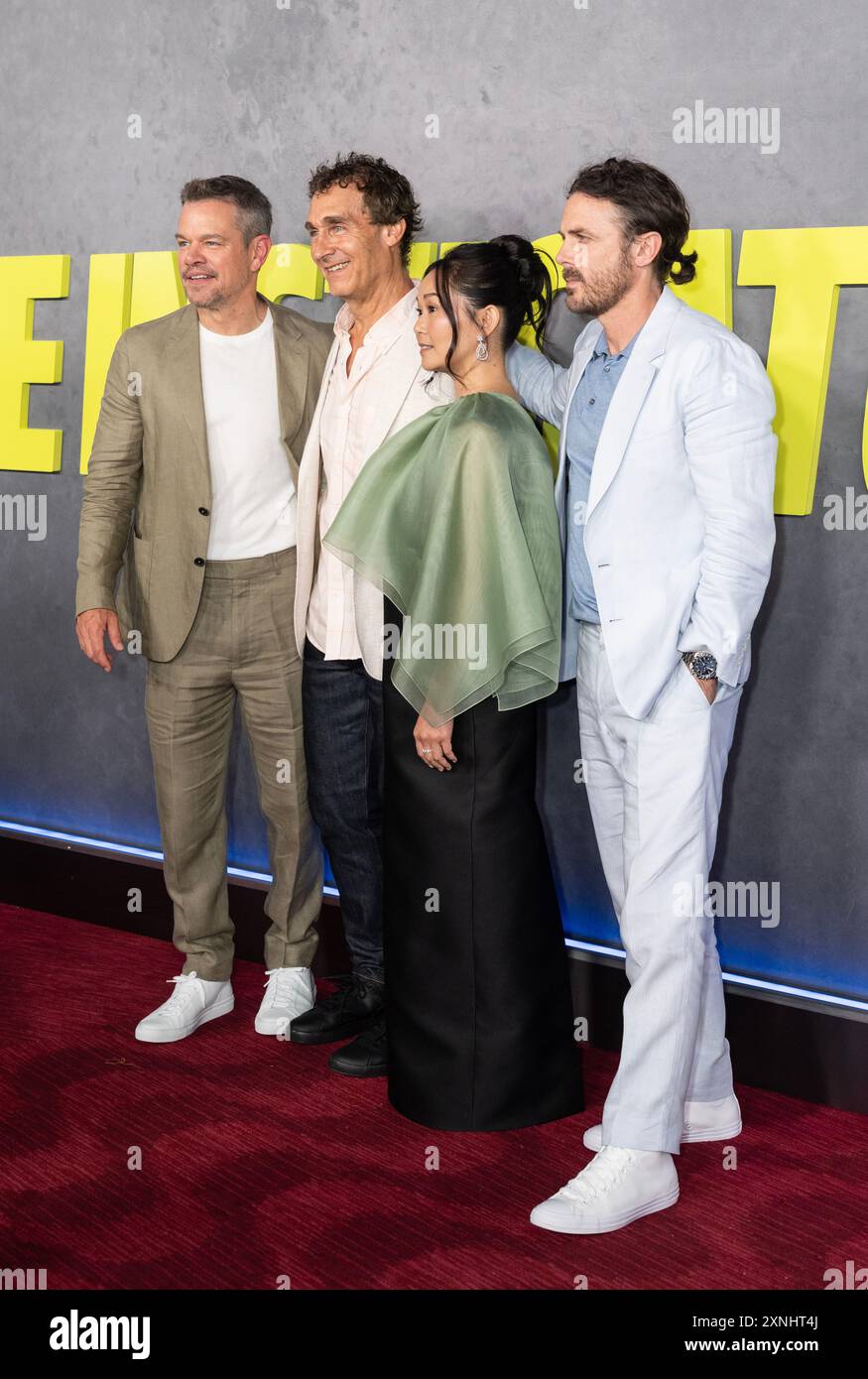 Matt damon, Doug Liman, Hong Chou and Casey Affleck attend Apple ...