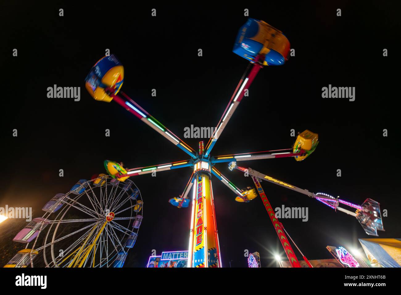 Thrill ride at the 2024 Royal Darwin Show Stock Photo - Alamy