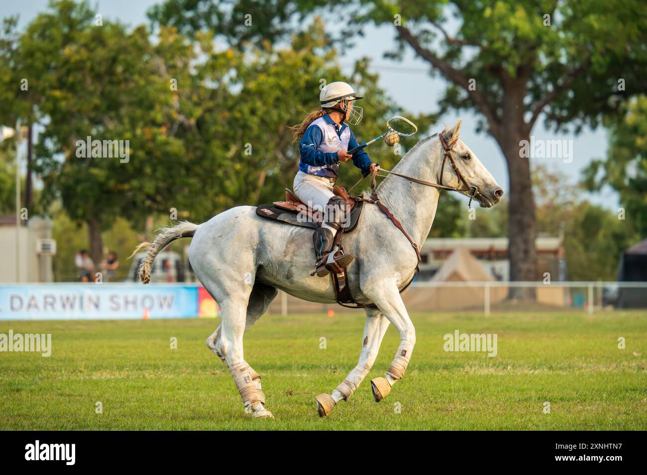 Darwin, Australia - 27 July 2024: polocrosse game at the 2024 Royal ...