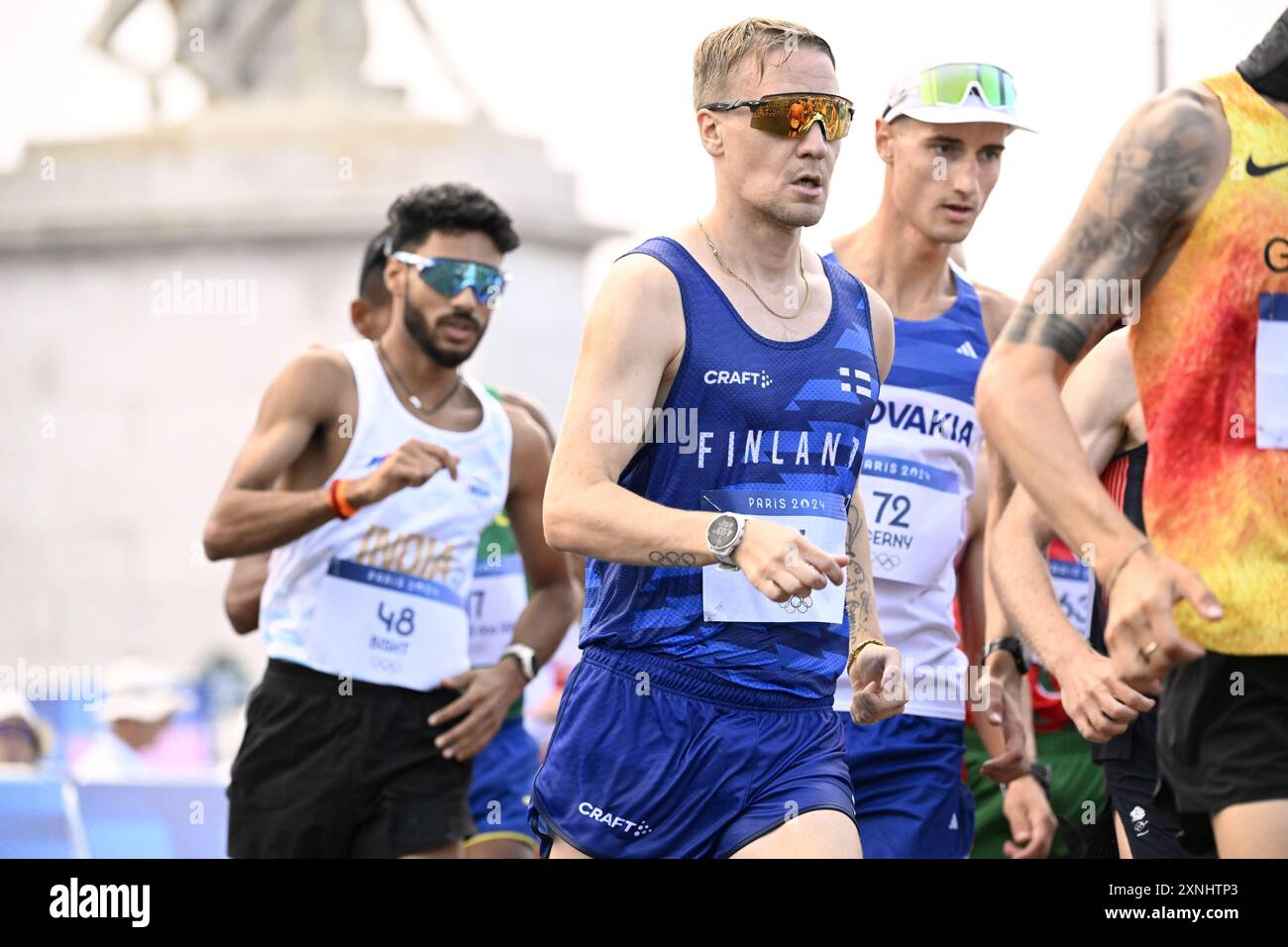 Paris, France. 01st Aug, 2024. Aku Partanen of Finland competes during ...