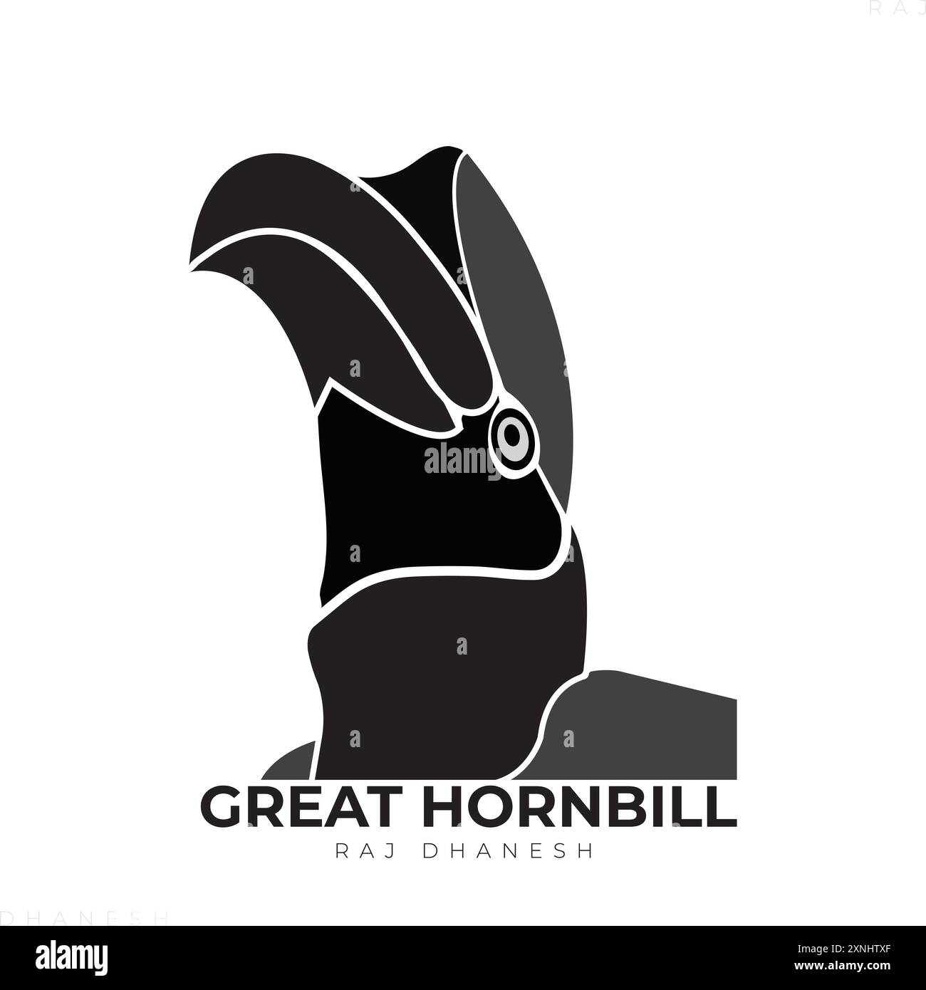 great hornbill, animal is a large bird, 95–130 cm (37–51 in) long. The ...