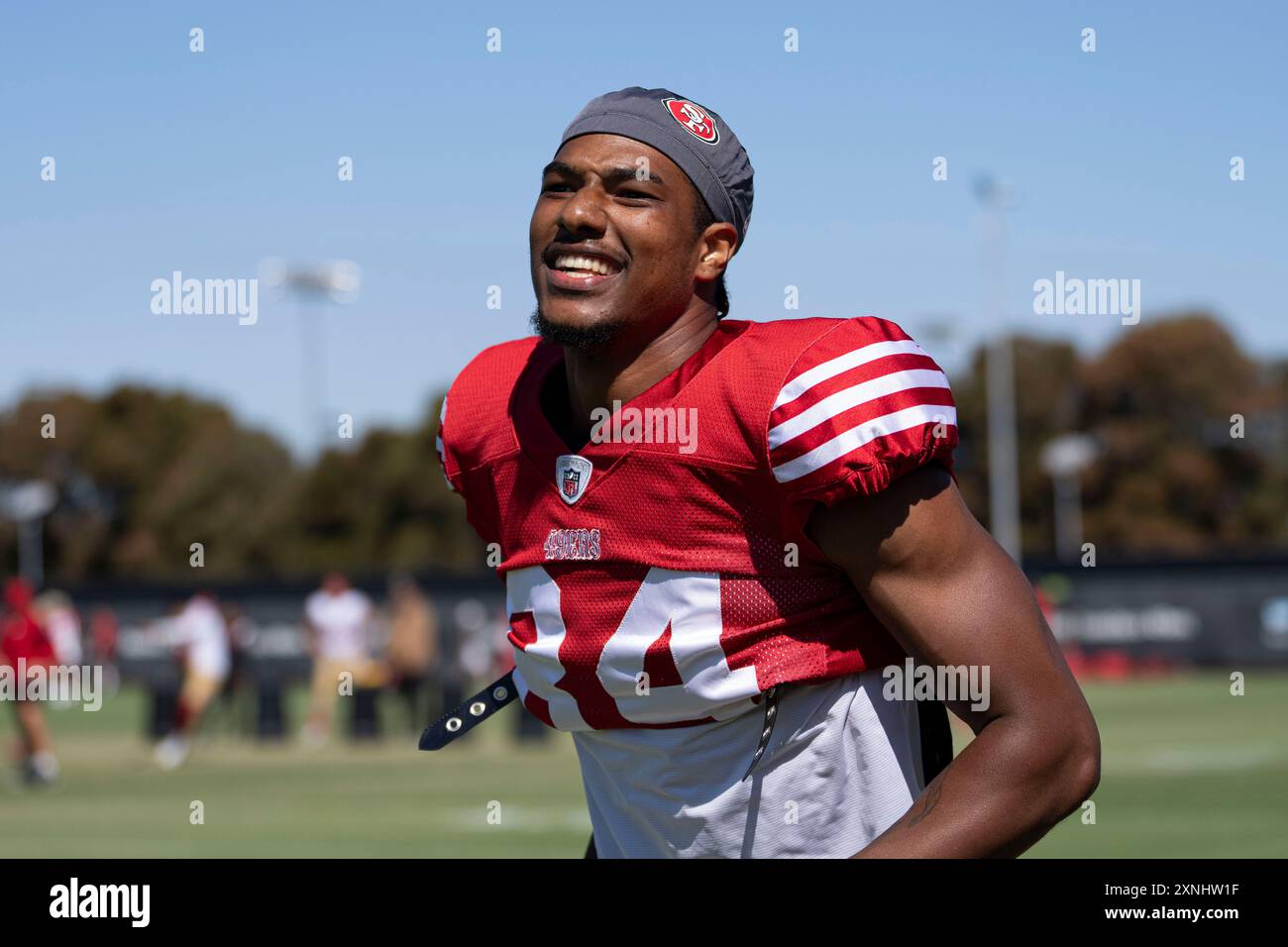 July 31, 2024; Santa Clara, CA, USA; San Francisco 49ers wide receiver ...
