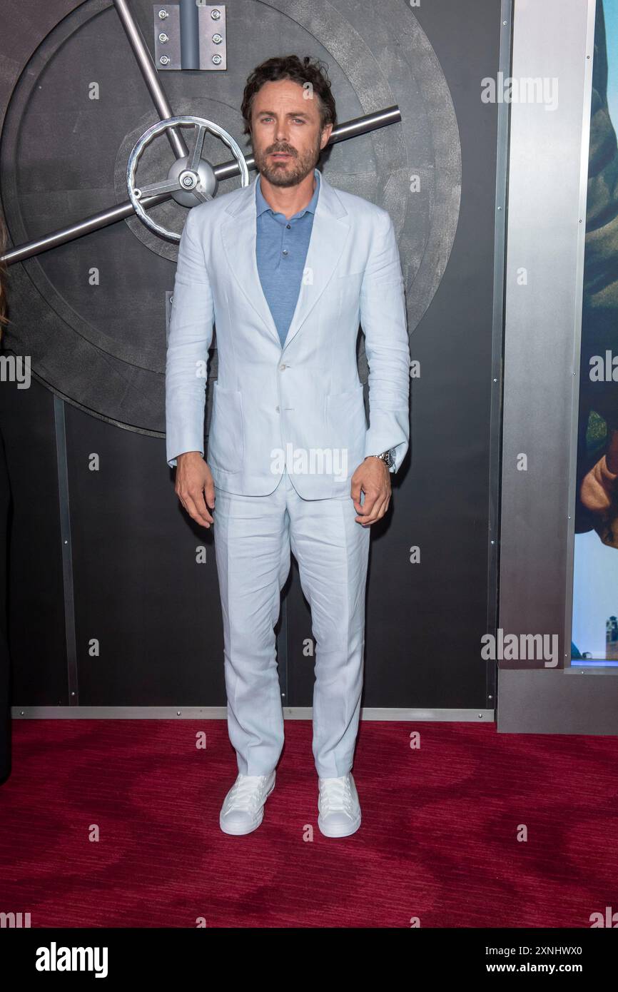 New York New York July 31 Casey Affleck Attends Apple Original Films The Instigators New