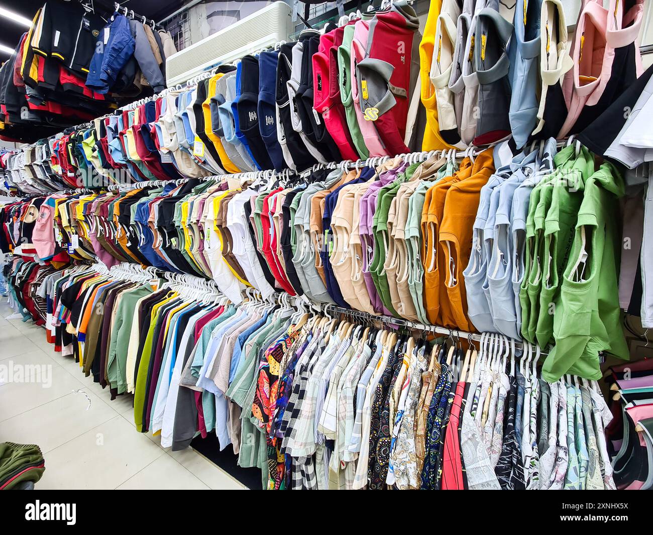 Interior of a al mahar garments store in shopping center in plaza mall ...