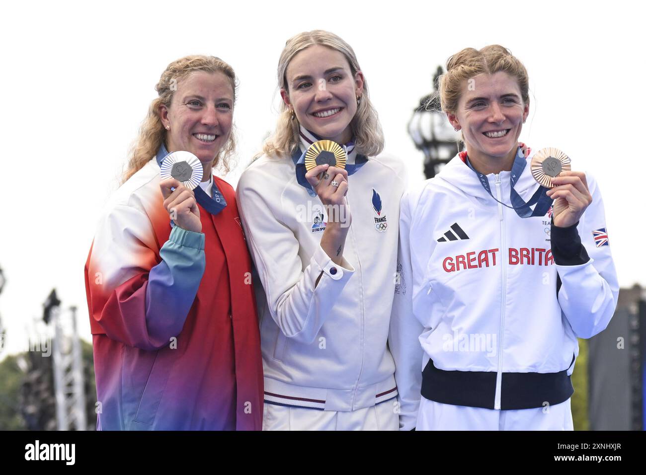 Julie Derron (SUI) Silver medal, Cassandre Beaugrand (France) Gold ...