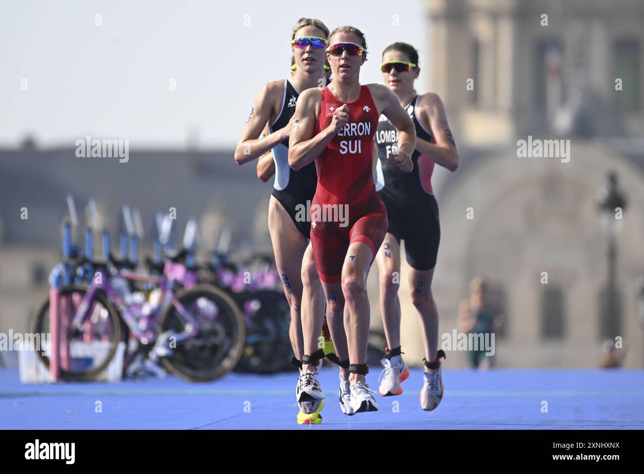 Julie Derron (SUI), Triathlon, Women's Individual during the Olympic ...