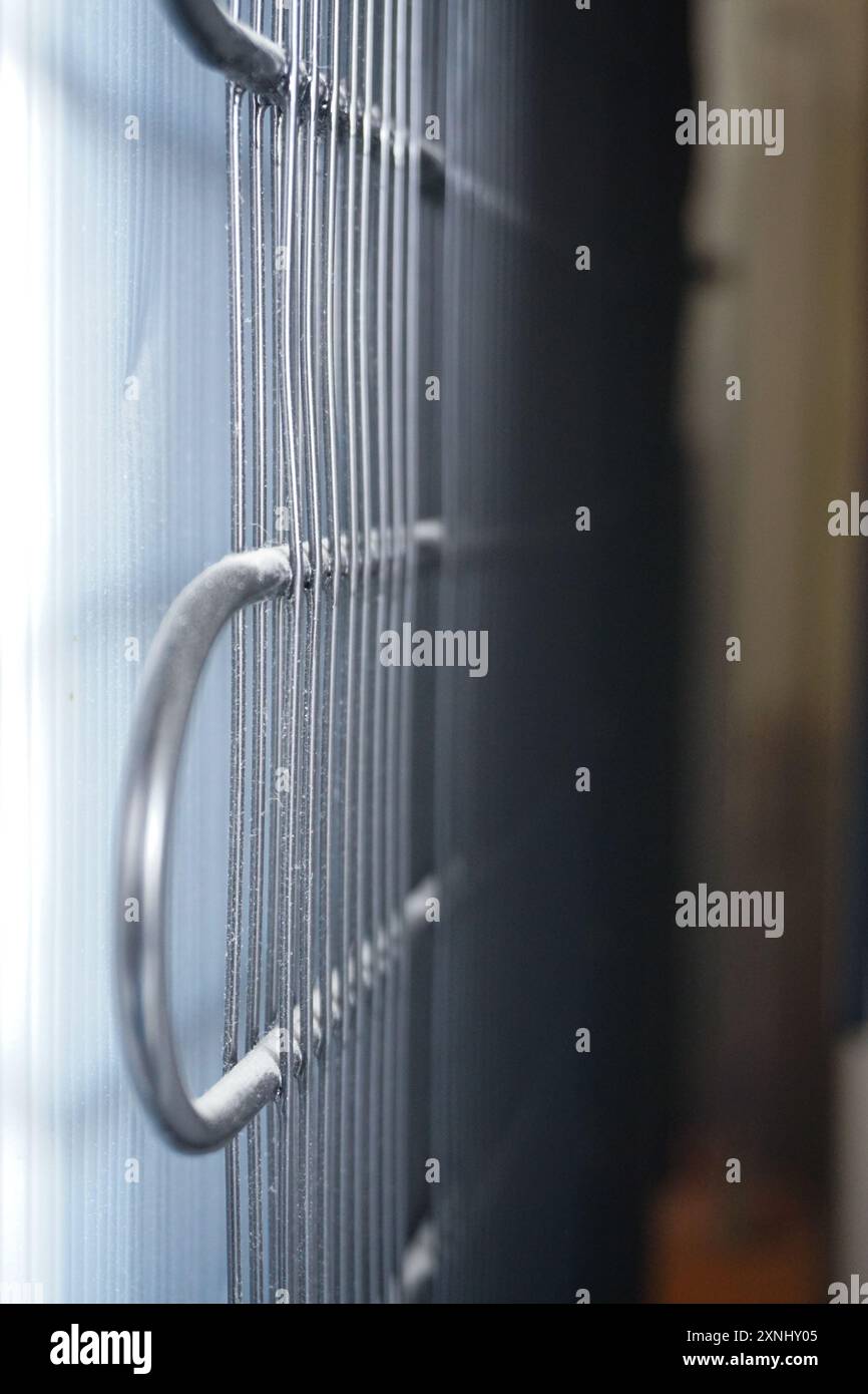 Condenser coils of fridge close up view Stock Photo - Alamy