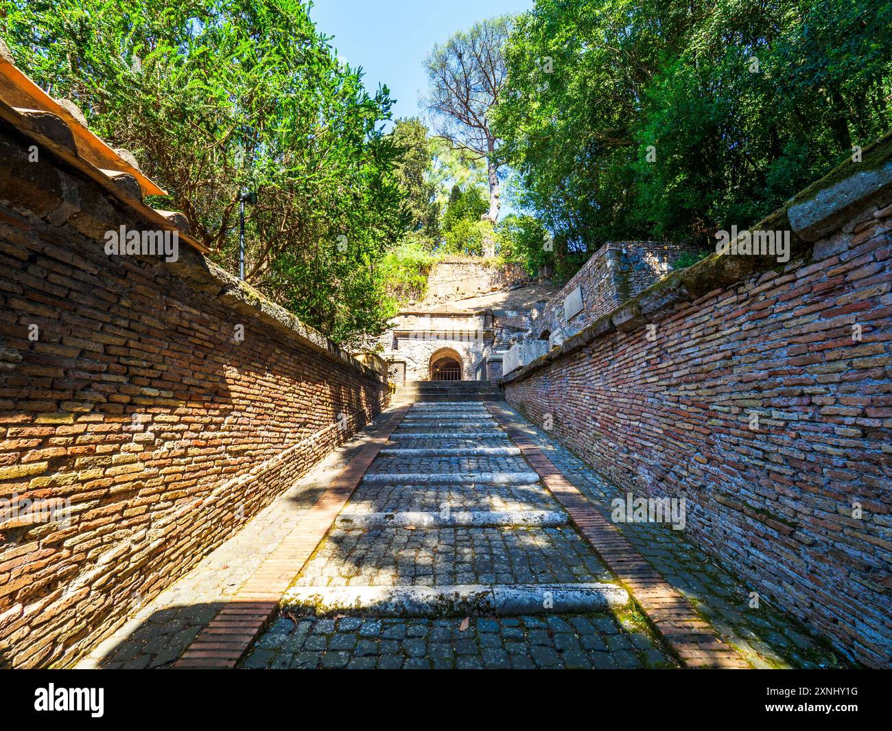 Entrance to the tomb of the Scipios, one of the most illustrious family ...