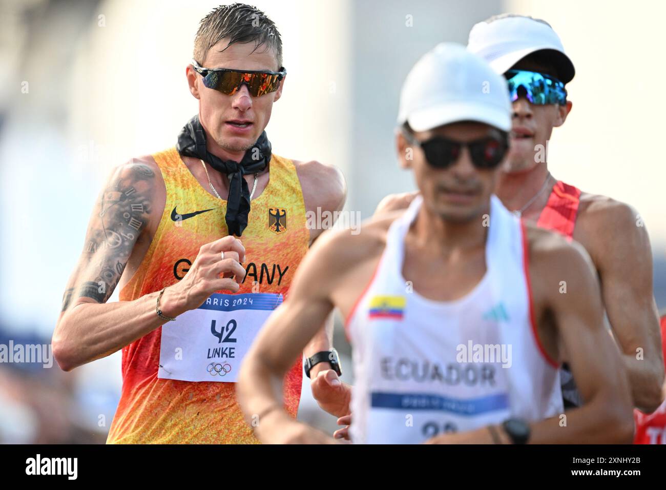 Paris, France. 01st Aug, 2024. Paris 2024, Olympics, athletics, 20 km ...