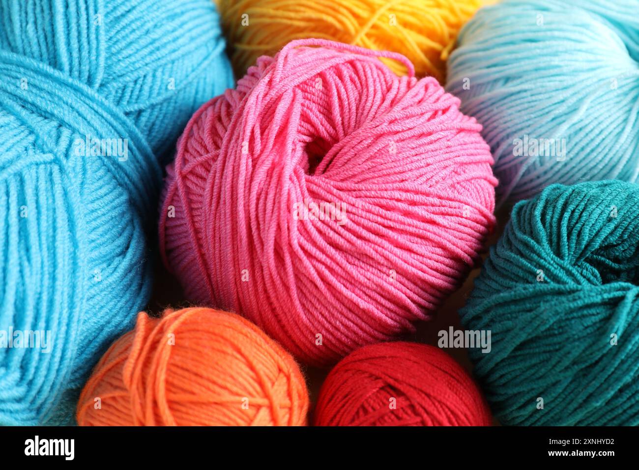Many different yarns as background, closeup view Stock Photo - Alamy