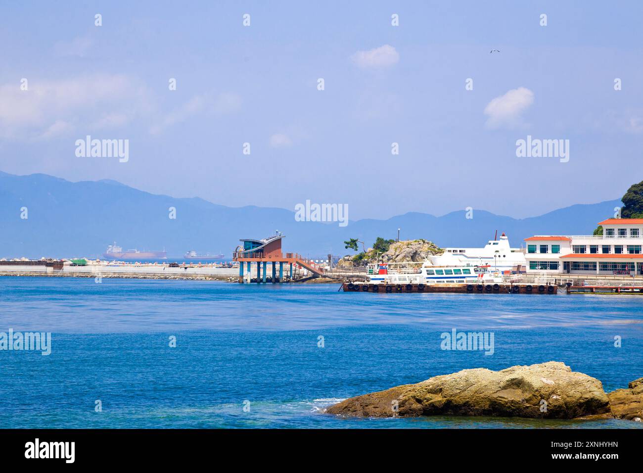Beautiful view of Odongdo island, Yeosu city, South Korea Stock Photo ...