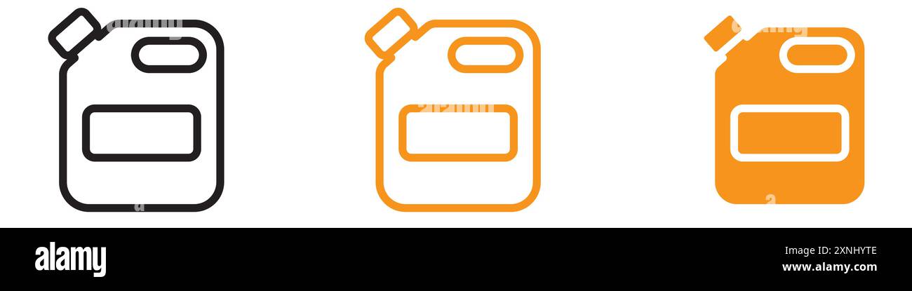 canister of motor oil icon web design logo set collection in flat ...